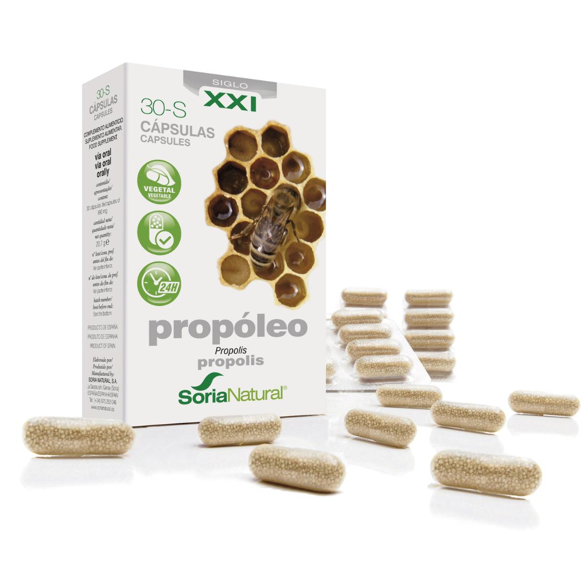 30-S Propóleo liberación prolongada Soria Natural 30 cápsulas en ...
