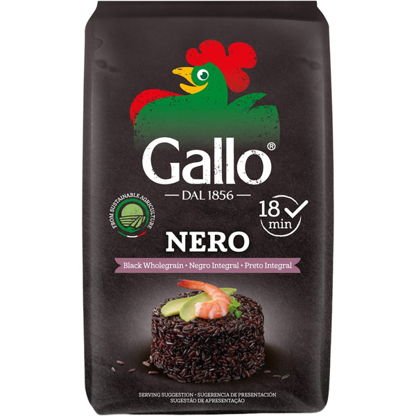 Arroz Negro 100% Integral Riso Gallo 500g en Planeta Huerto
