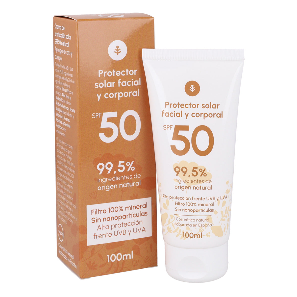 Crema de protección solar 100% mineral SPF50 Planeta Huerto 100 ml en ...