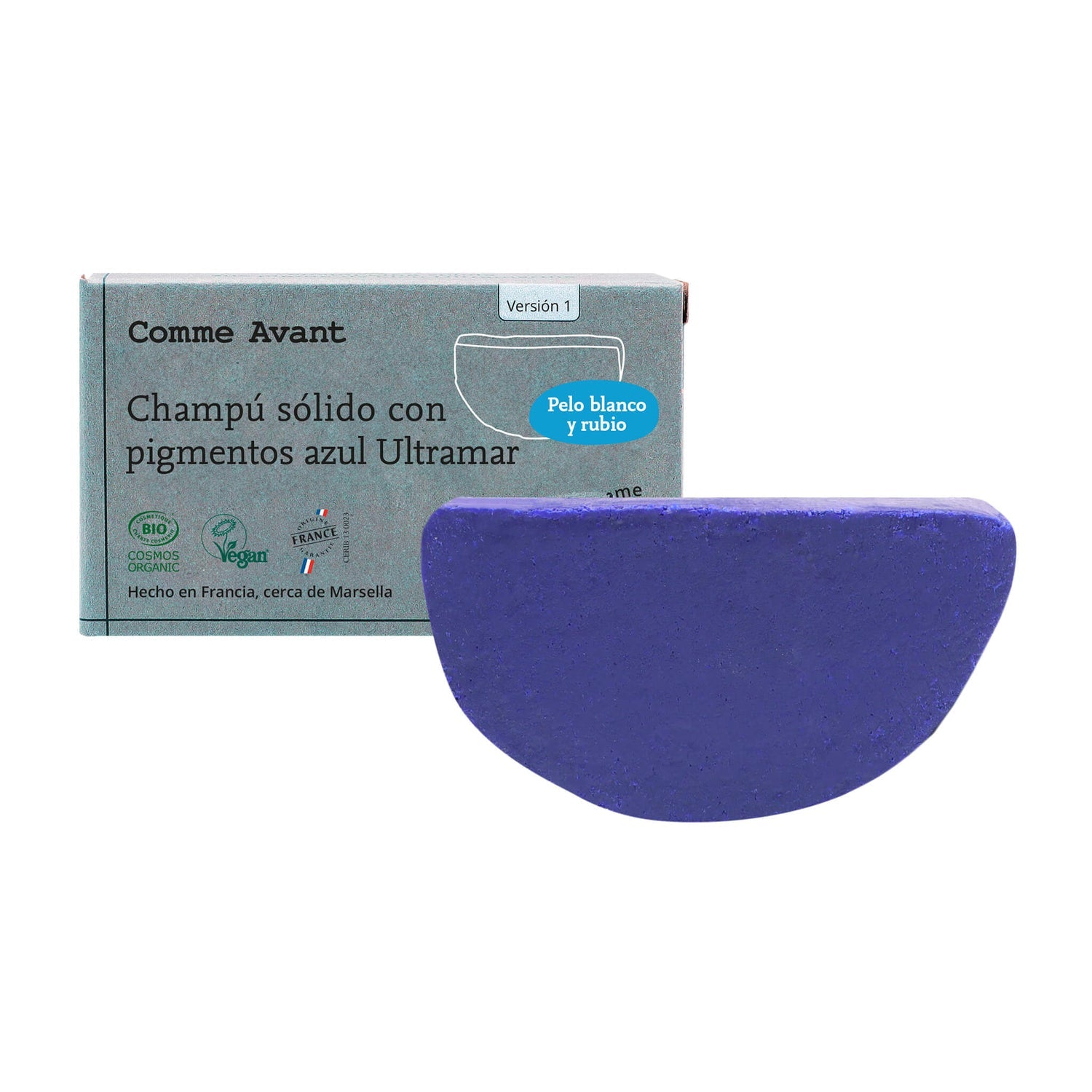 Champú Sólido Con Pigmentos Azul Ultramar (para Cabello Rubio Y Blanco ...