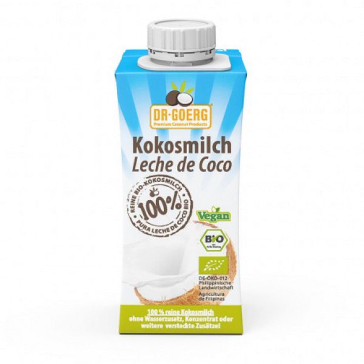 Leche de Coco Bio Dr. Goerg 200 ml en Planeta Huerto